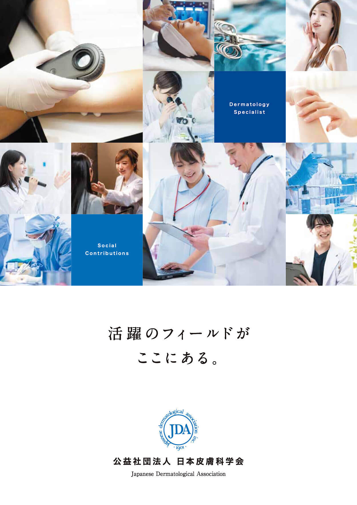 公益社団法人 日本皮膚科学会｜パンフレット制作実績｜Pamphlet Clips